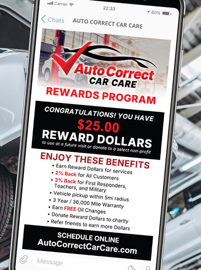 Loyalty Rewards Program - Auto Correct Car Care